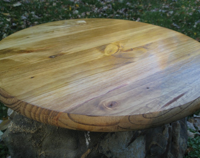 Rustic Golden Round Cake Stand. LARGE SIZE, 18 Inch. Weddings, Showers ...