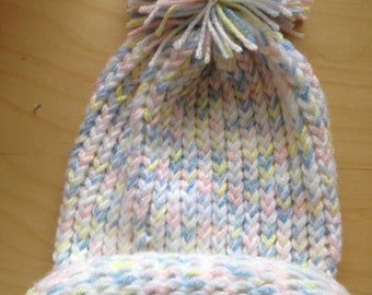 Red and Multi Color Blue Winter Hat | Etsy