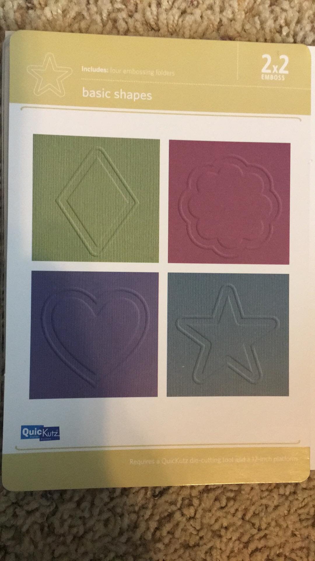 Basic Shape Embossing Folder - Etsy