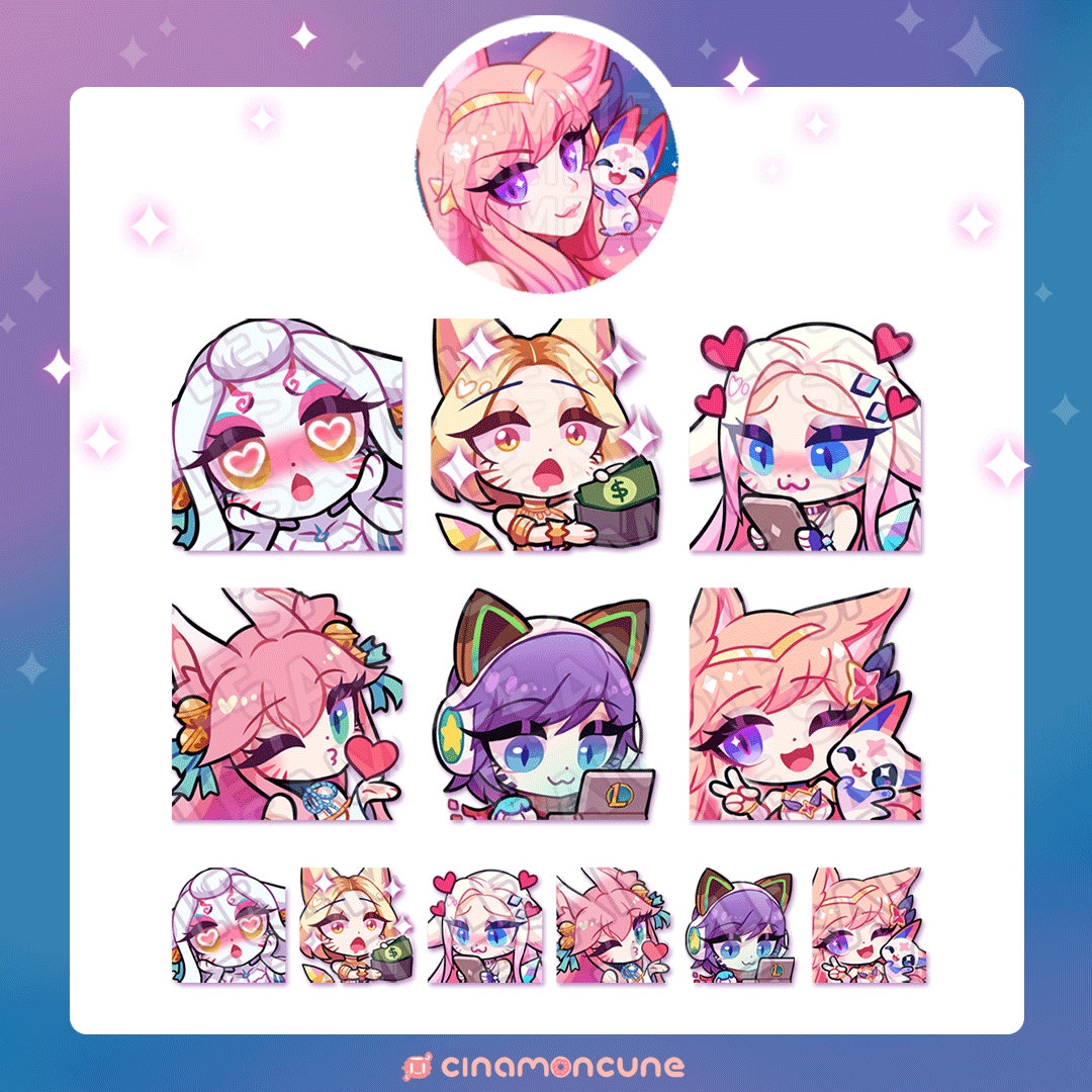 Assorted Ahri Emotes - Etsy