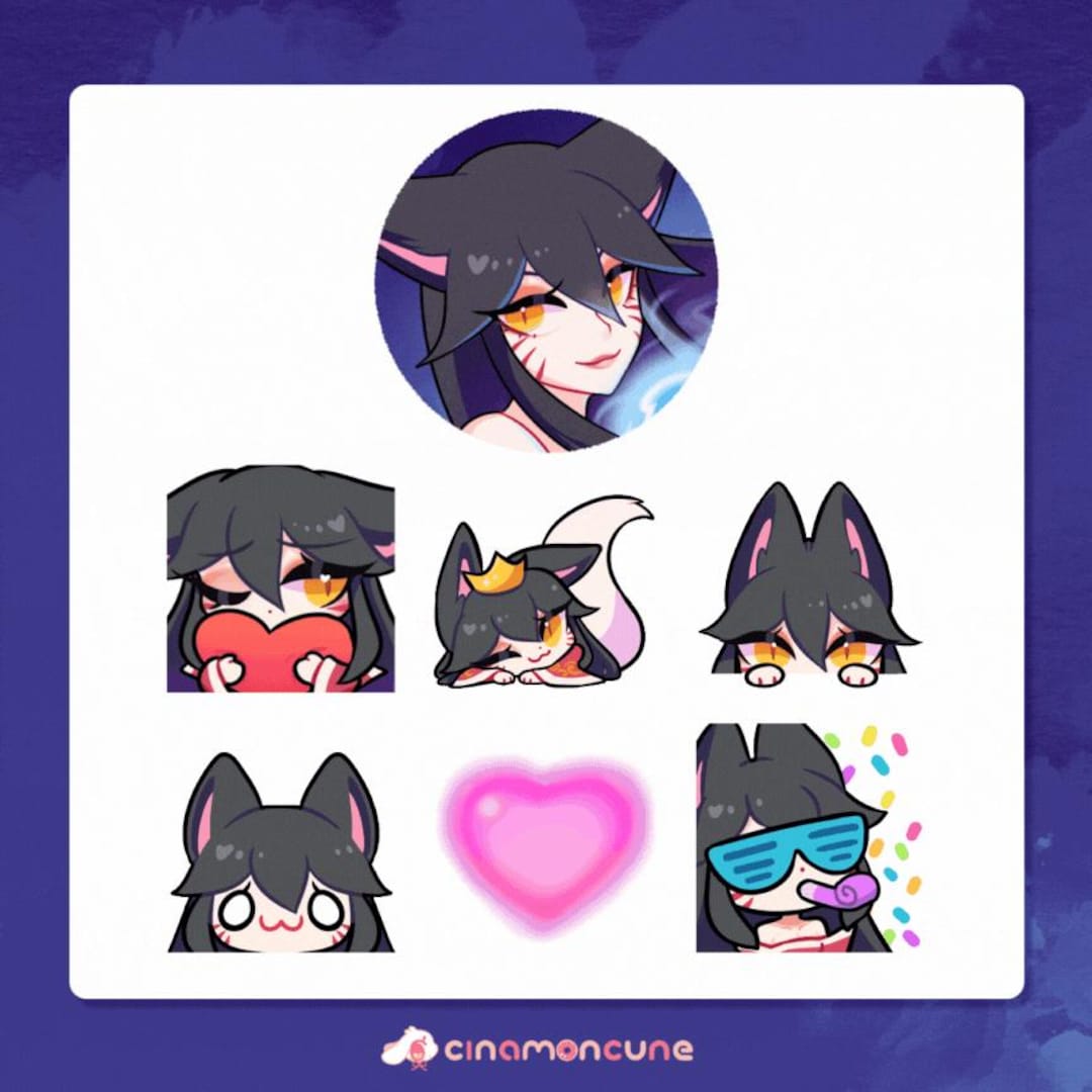 Ahri Emotes (pre-asu) - Etsy