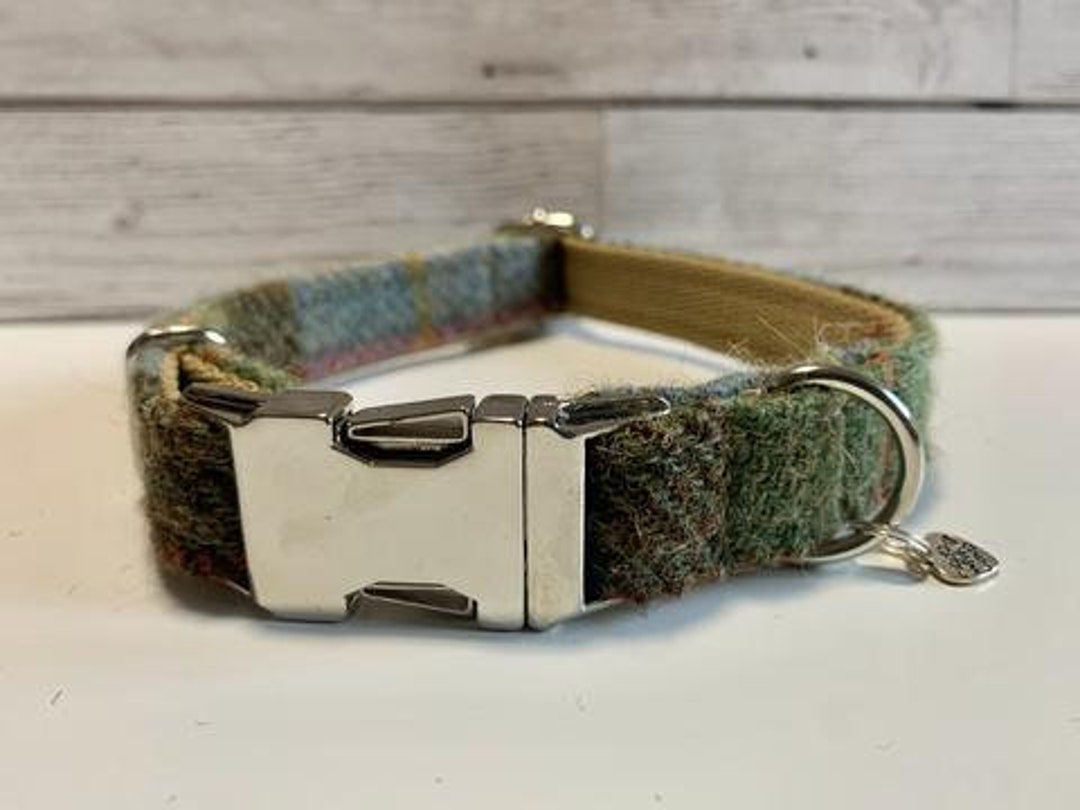Harris Tweed Dog Collar - Macleod Tartan - Etsy