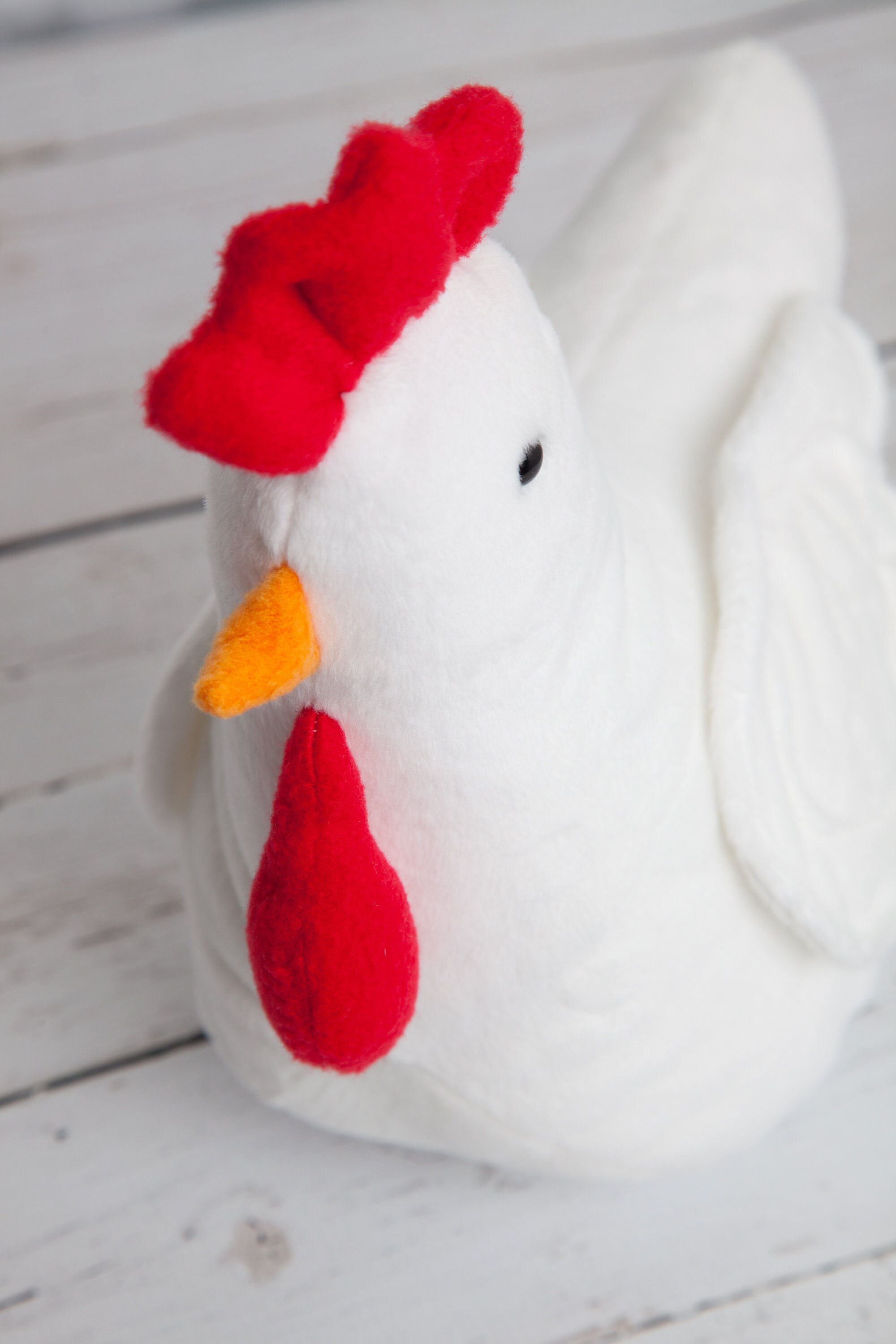 White Chicken Handmade Chicken Hen Stuffed Chicken Stuffed - Etsy Canada