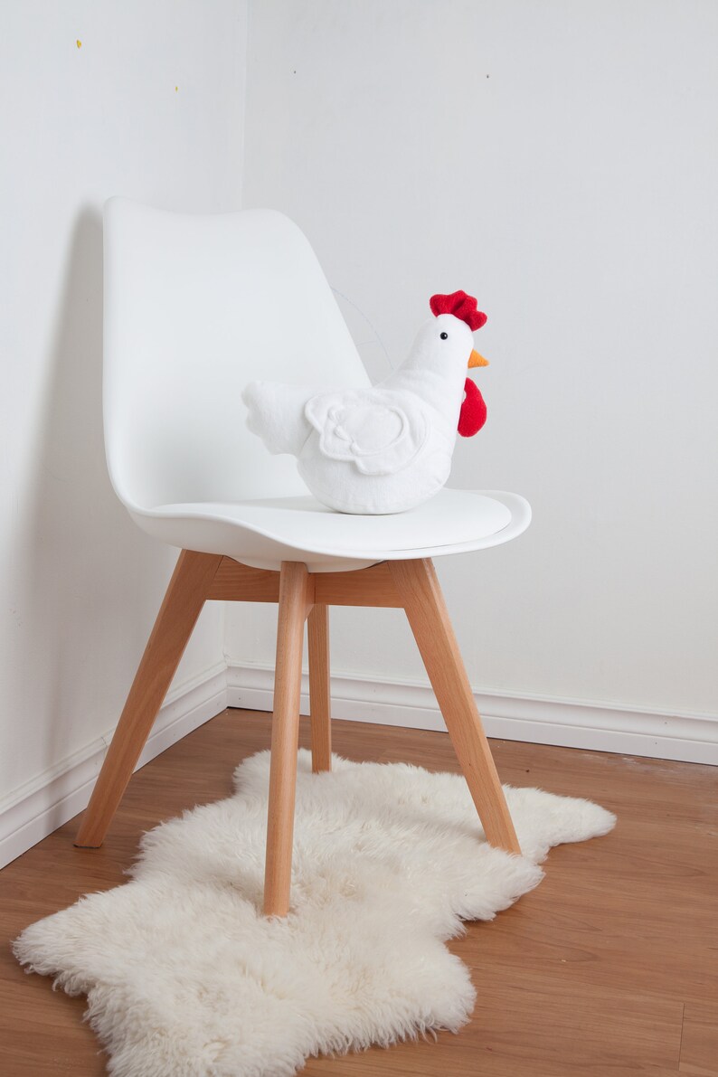 White Chicken Handmade Chicken Hen Stuffed Chicken Stuffed - Etsy Canada