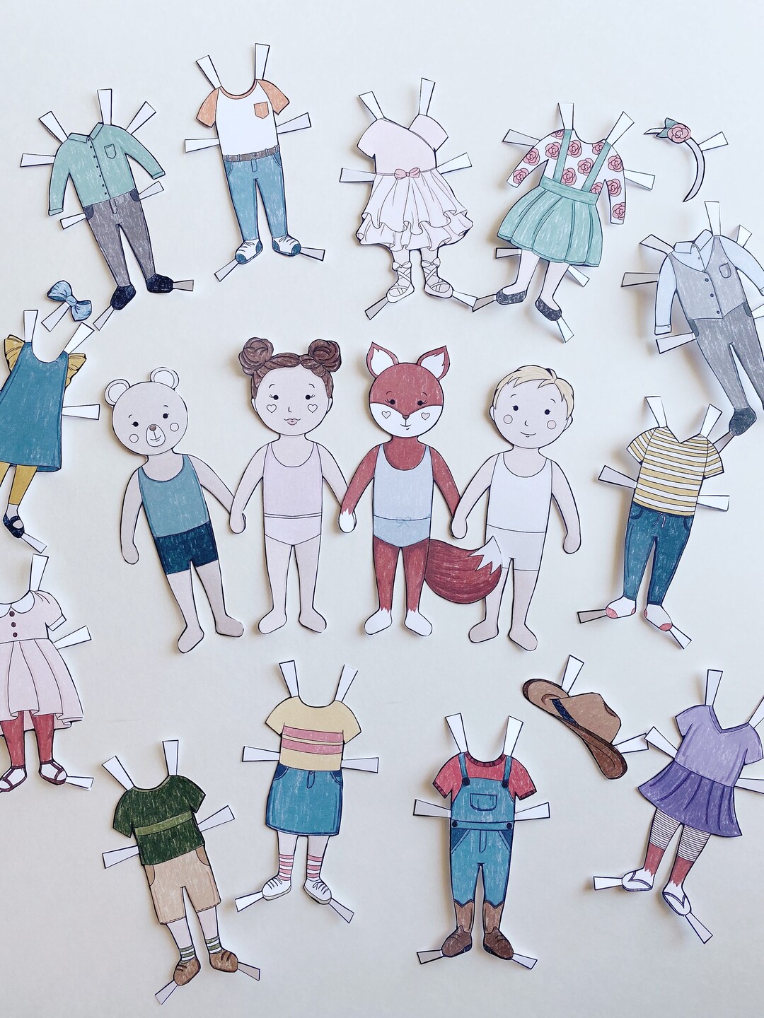 Complete Paper Doll Set - Etsy