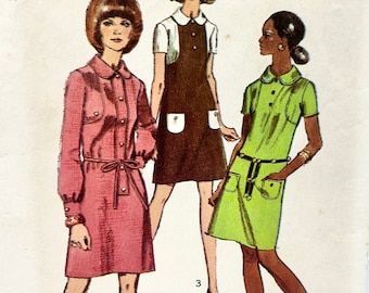 Vintage 1970's Vogue Paris Original 2754 Size 14 Jean Patou Long Sleeve ...