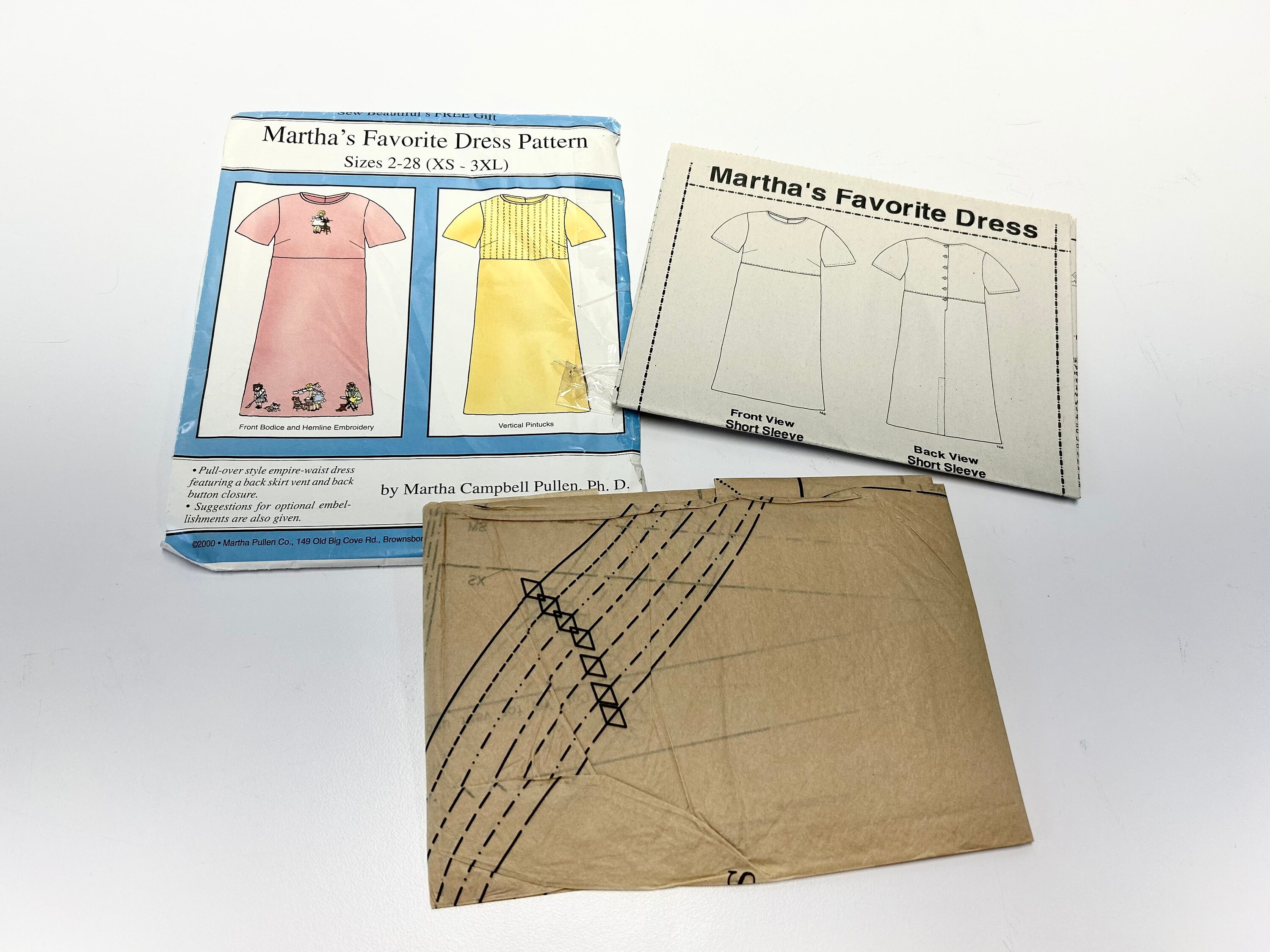 Uncut Martha Pullen Martha's Favorite Dress Pattern Sizes 2-28 XS-3XL ...