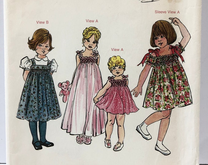 Uncut 1970's Children's Corner Patterns Sissy Katina Size 1-2 Sundress ...