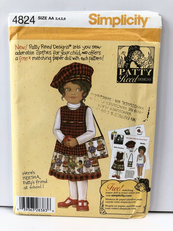Uncut Simplicity 4824 Patty Reed Designs Child's Jumper | Etsy