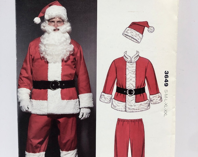 Uncut Sealed Kwik Sew 3649 Santa Suit Pattern Sizes S-M-L-XL-XXL - Etsy
