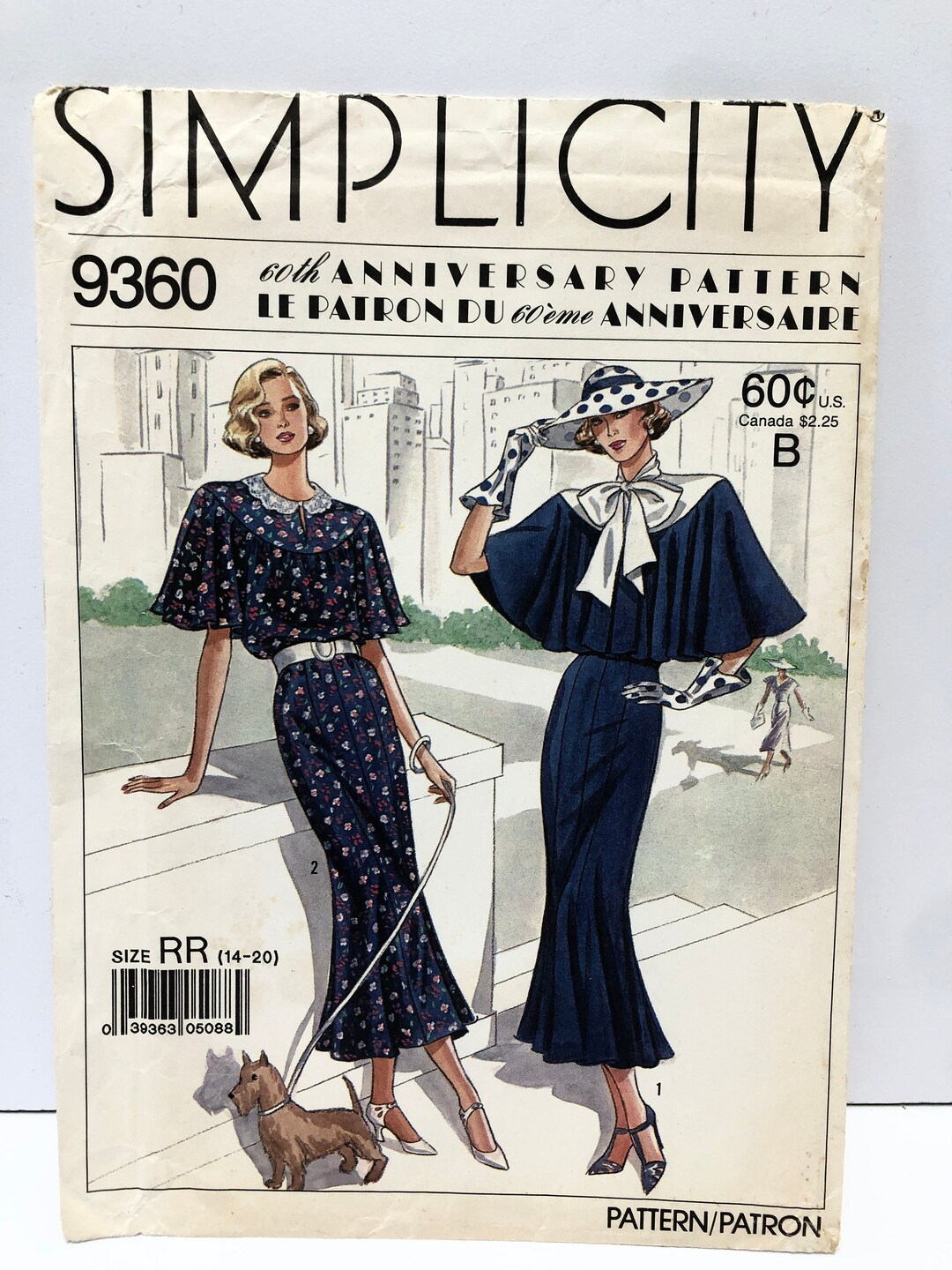 Uncut Simplicity 9360 60th Anniversary 1920's Style Dress Pattern Size ...