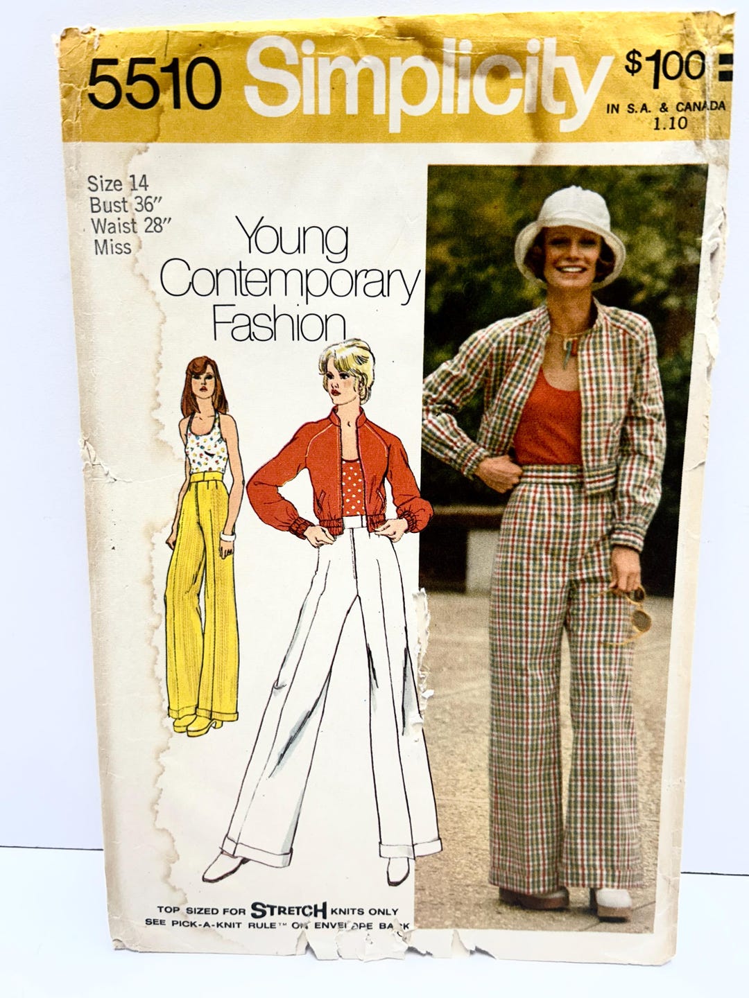Uncut Vintage 1970's Simplicity 5510 Size 14 Bust 36 Unlined Jacket ...