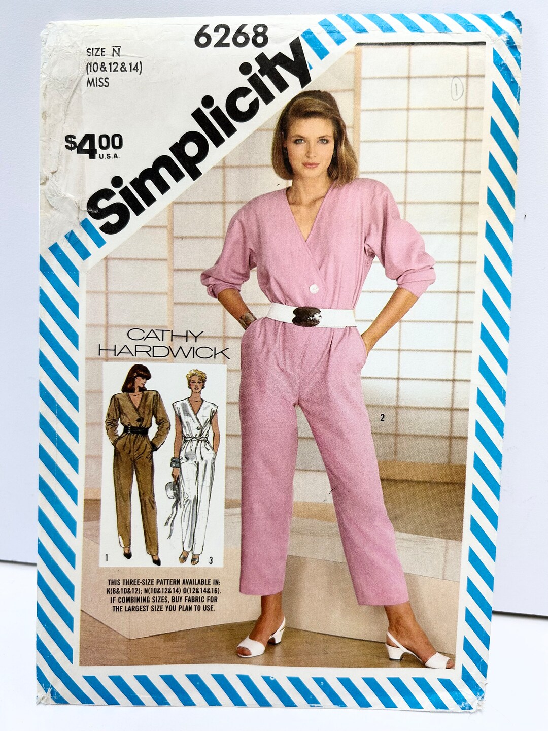 Uncut Vintage 1980's Simplicity 6268 Size 10-12-14 Cathy Hardwick ...