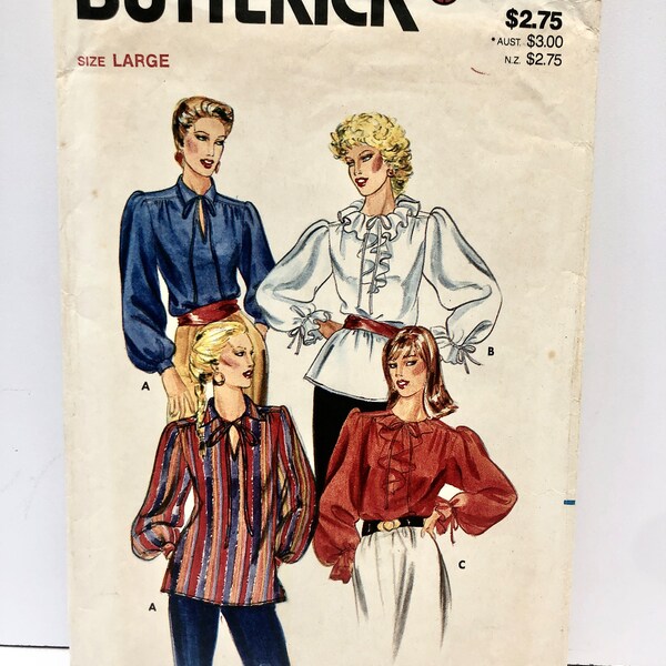 Vintage Blouse Sewing Pattern - Etsy