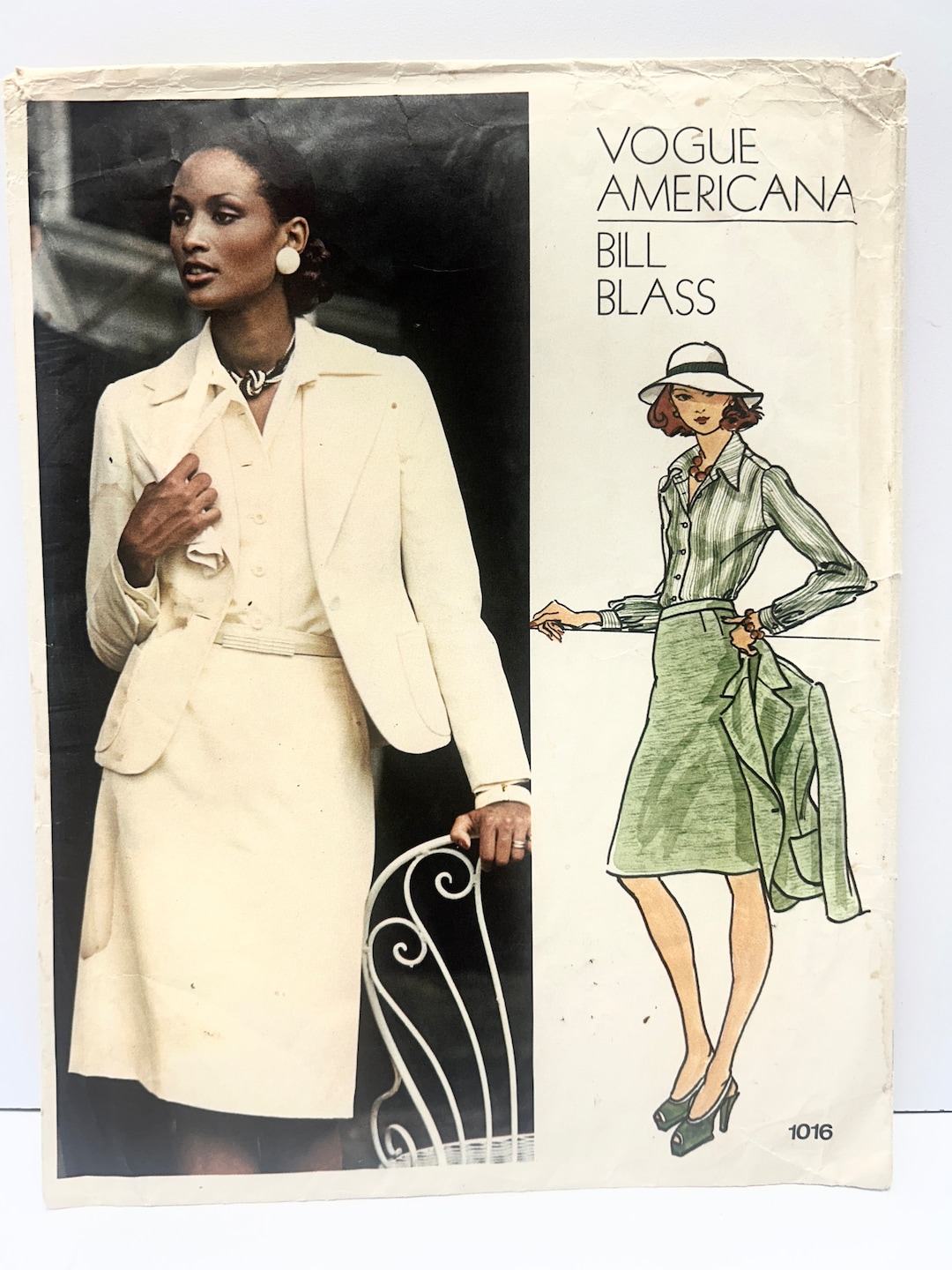 Uncut Vintage 1970's Vogue Americana 1016 Size 14 Bill Blass Jacket ...