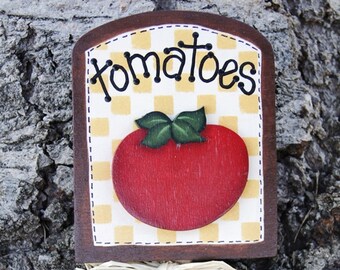 Garden Sign Tomato - Etsy