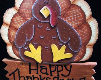 Turkey Pumpkin Thanksgiving Cutout and Yard Sign - Etsy