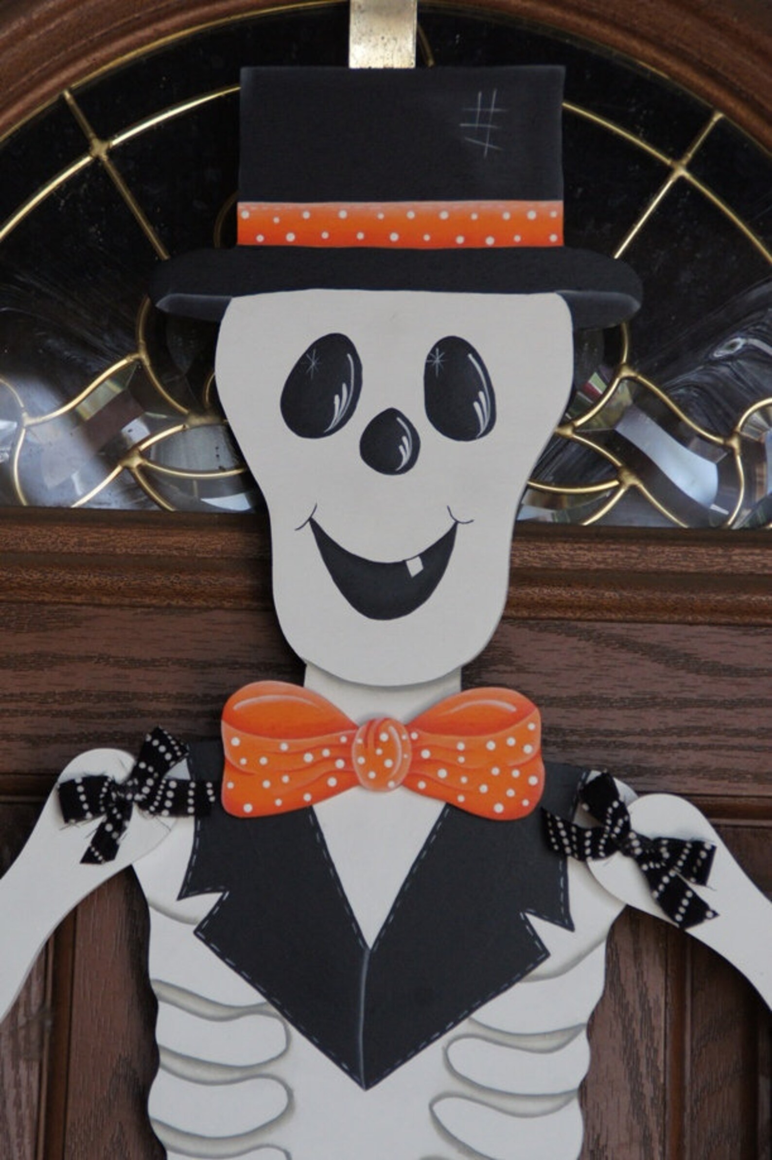 Sam the Dancing Skeleton Wood Halloween Door or Wall Hanging - Etsy