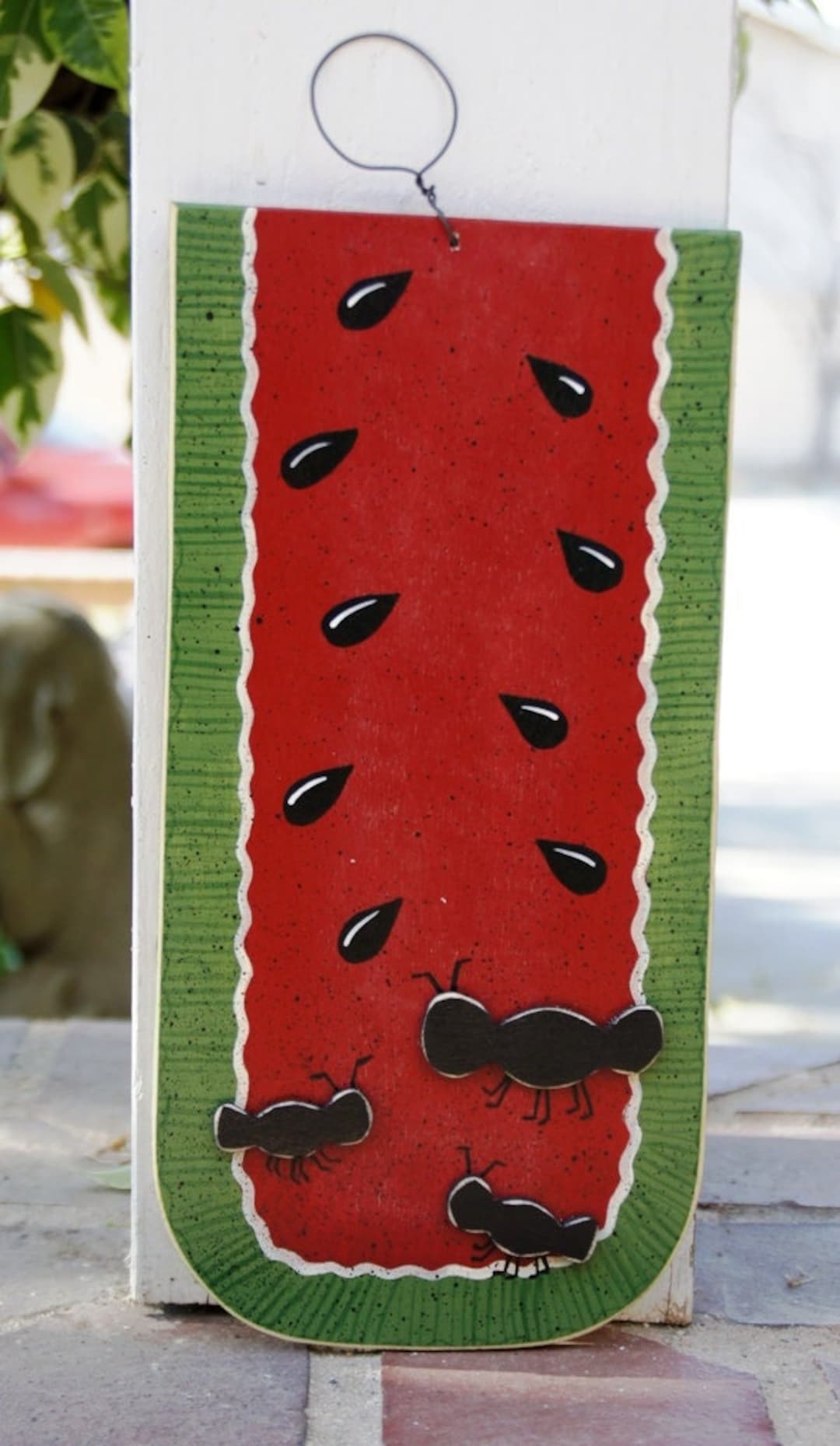 August - Watermelon and Ants for "welcome to Our Home" Seasonal Wood ...