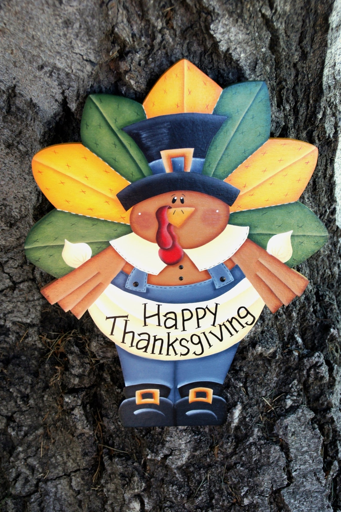 Thanksgiving Turkey Welcome Sign Fall Door or Wall Hanging | Etsy