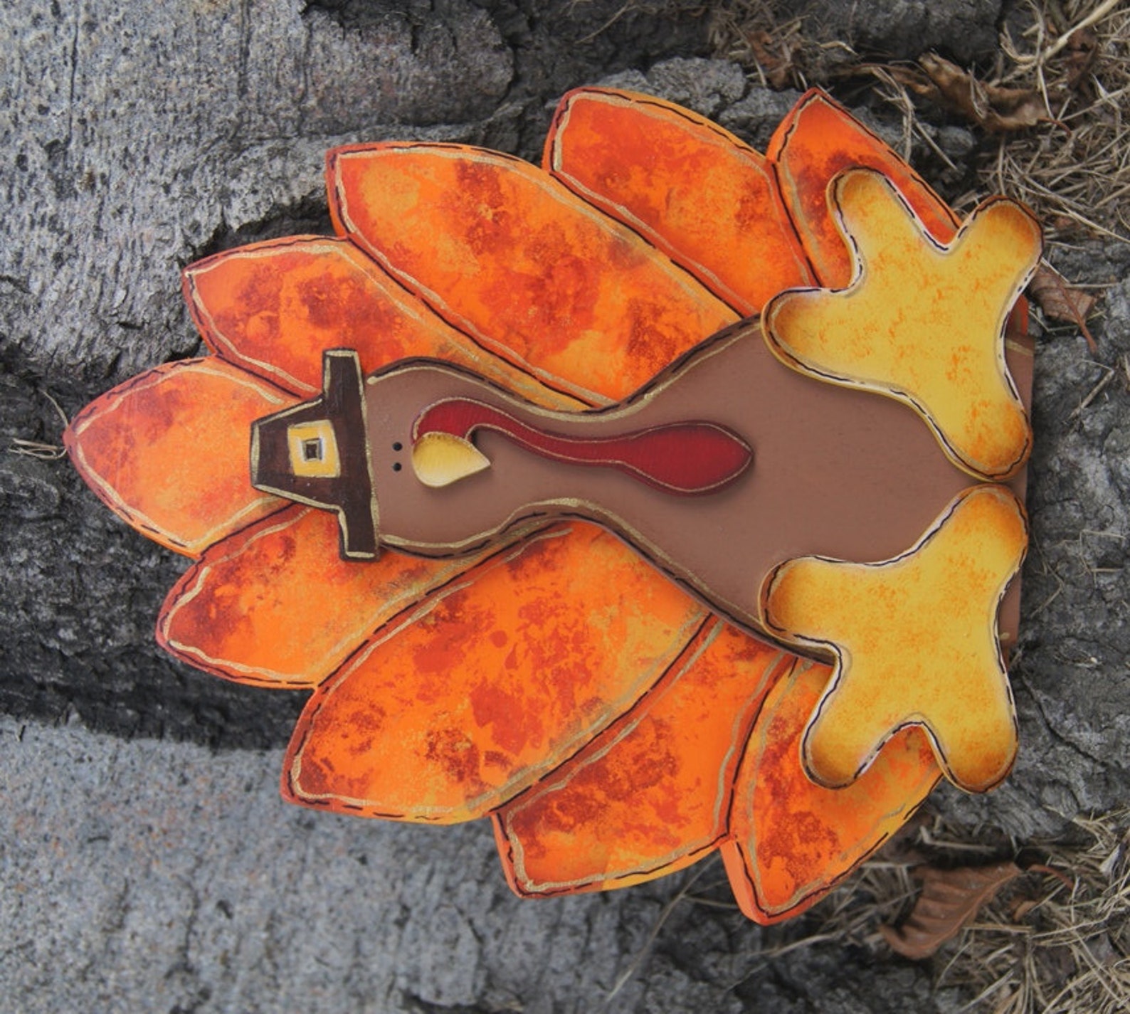 Fall Turkey Table Decoration Thanksgiving Turkey Shelf | Etsy