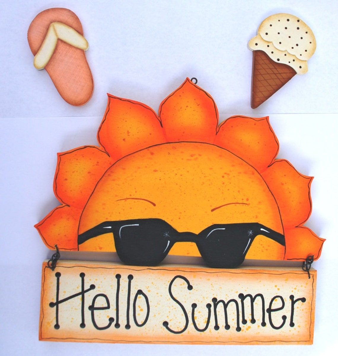 June Summer Sun Set for monthly Interchangeable Welcome | Etsy