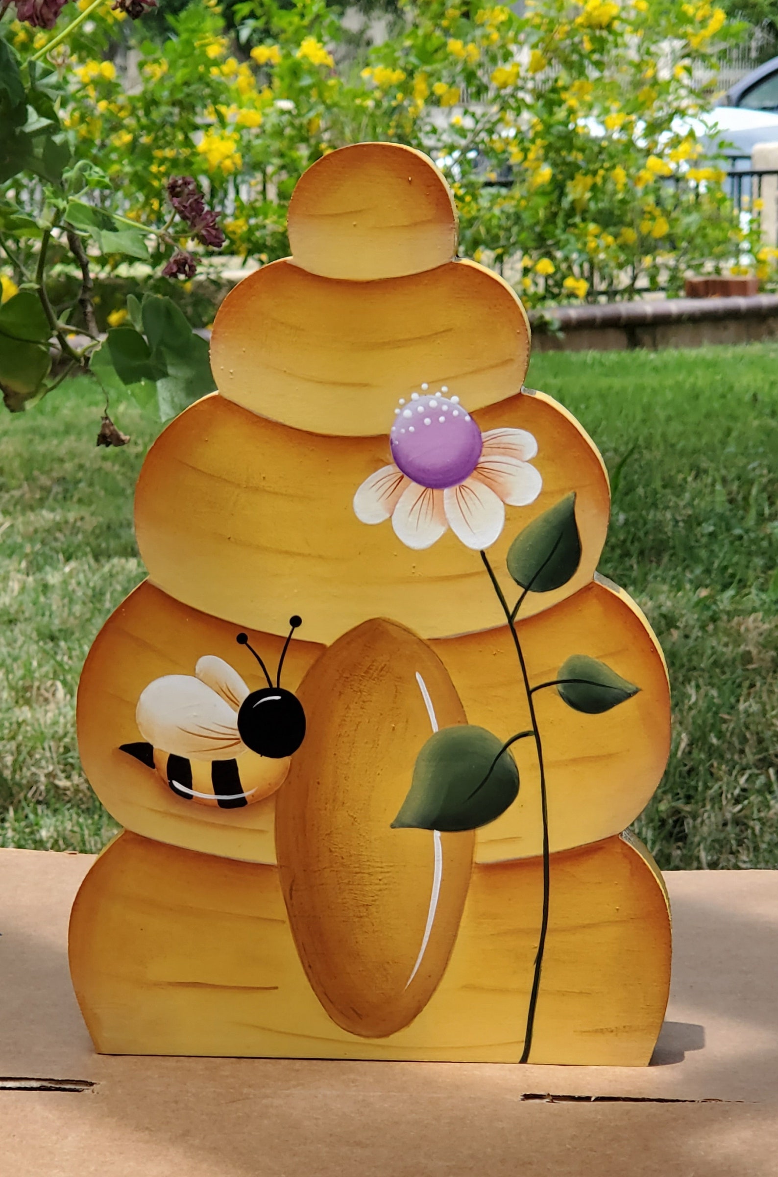 Bee Beehive and Flower Table Mantle Desk Shelf Sitter - Etsy