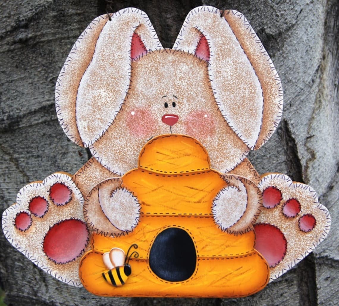 Beehive and Bee Interchangeable Hand Set - Wood Home Decor - Etsy