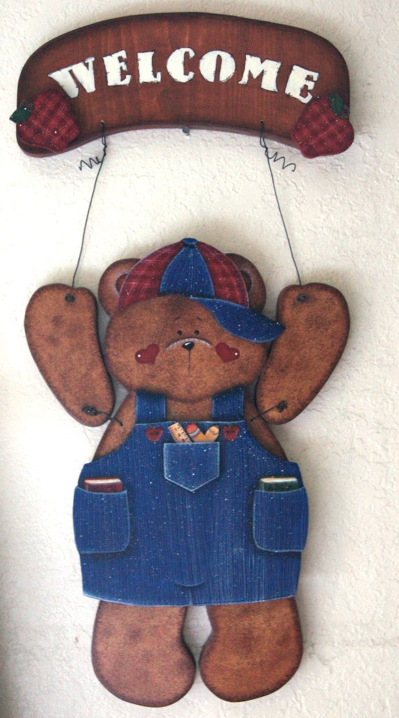 Back to School - Wooden "seasonal Bear N Friends" Outfit - Etsy