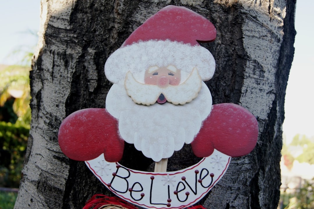 Santa Christmas Yard Stick - Christmas Decoration - Christmas Sign ...