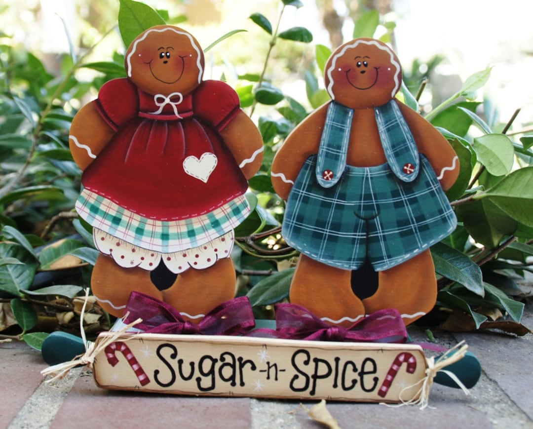 Christmas Wood Gingerbread Shelf - Table - Mantle Decoration ...