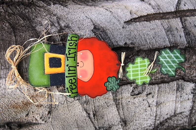 St Patrick's Hanging Decoration St Patrick Wood - Etsy
