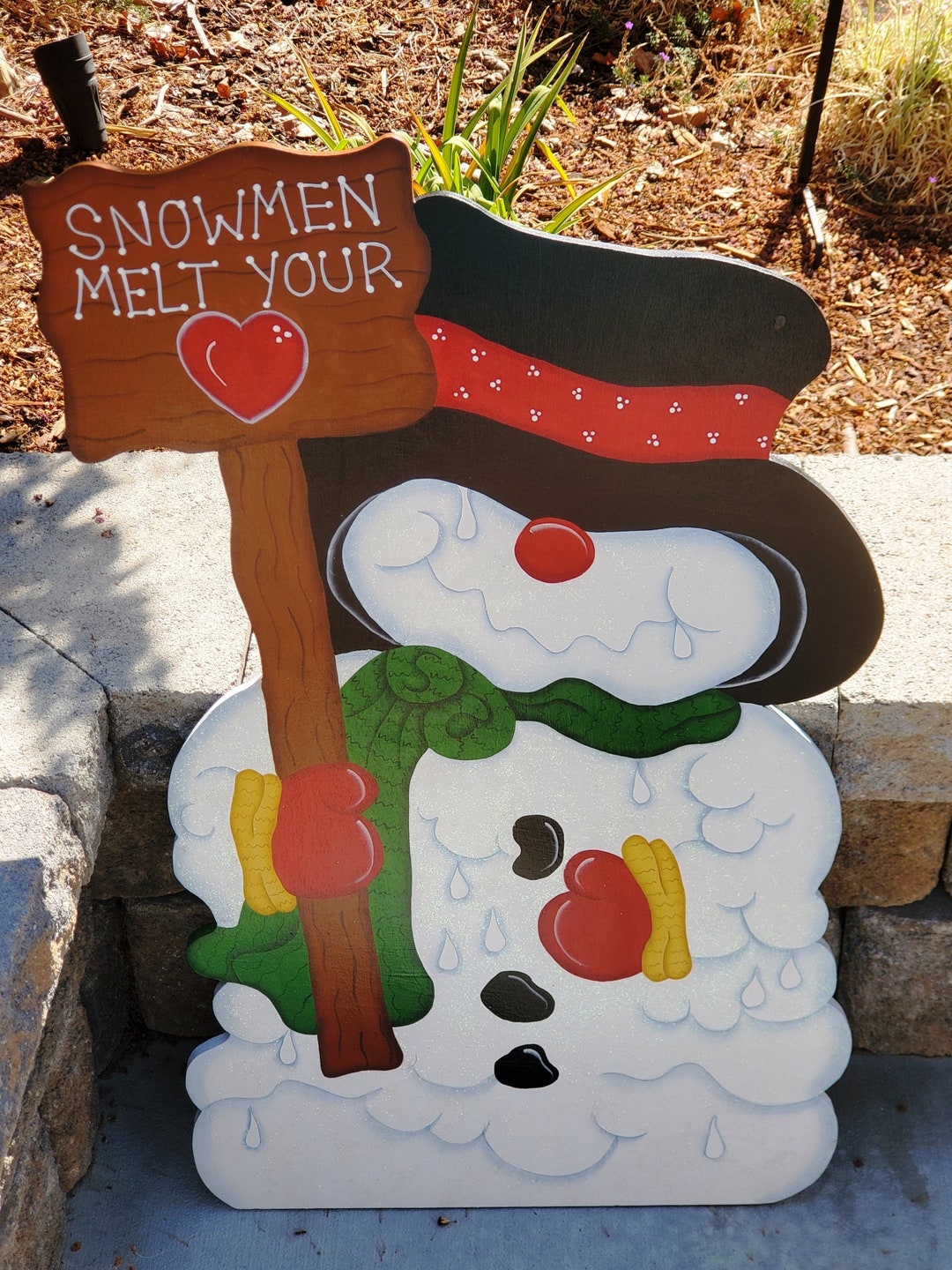 Snowmen Melt Your Heart Christmas /winter Outdoor Decoration. - Etsy