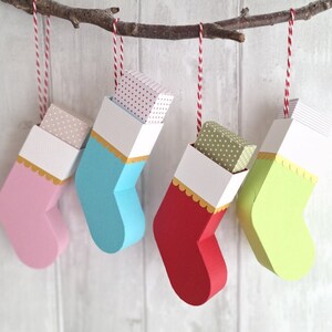 Christmas Stocking Gift Box SVG: DIY Tree Decoration (digital Download ...