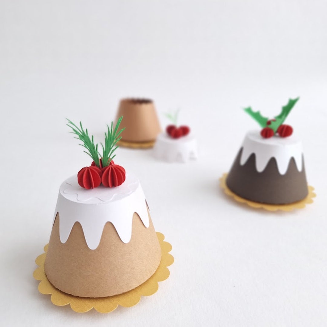 Christmas Pudding Gift Box / Treat Box / Table Decoration - Etsy