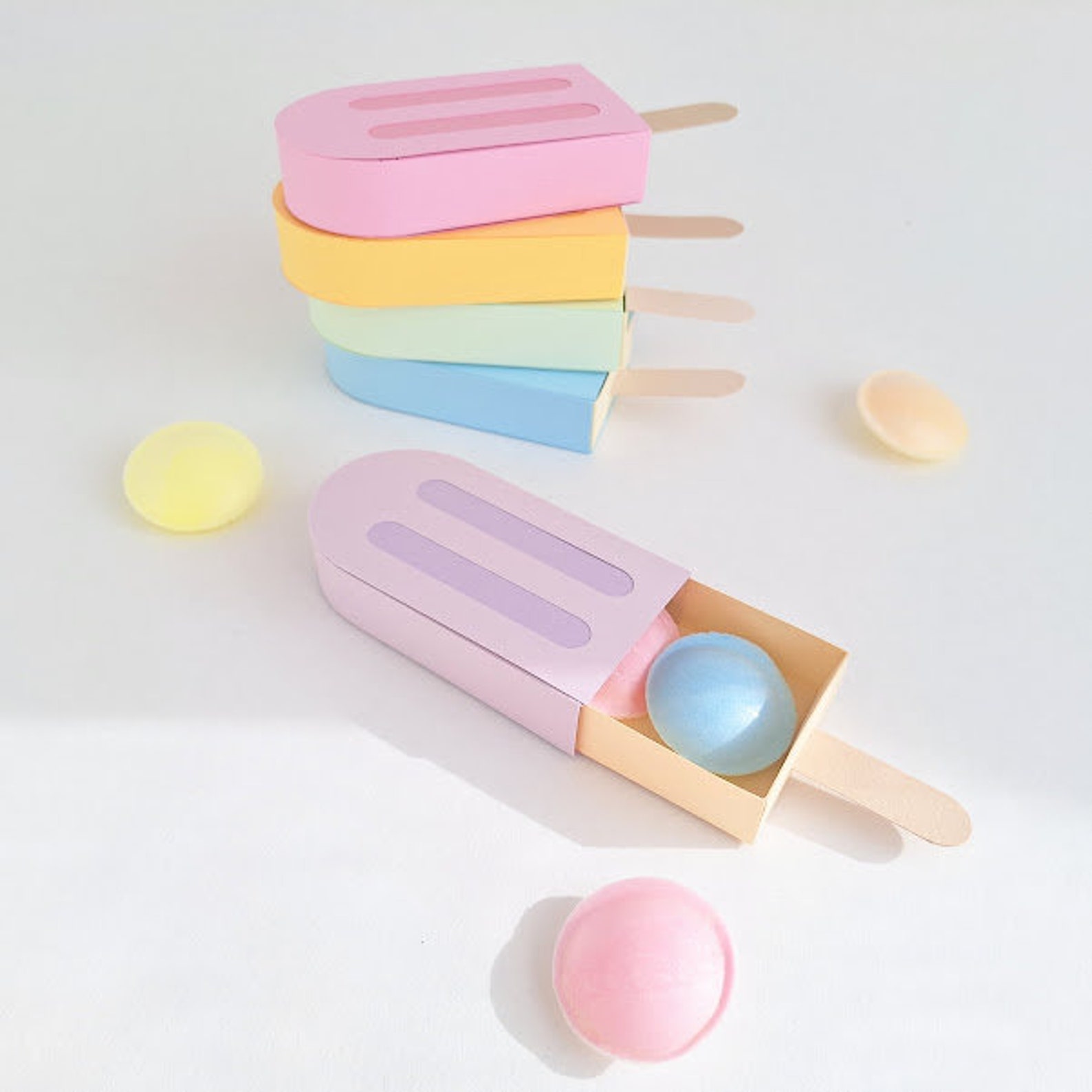 Popsicle Favor Box SVG: Ice Cream Party Decor (digital Download) - Etsy ...