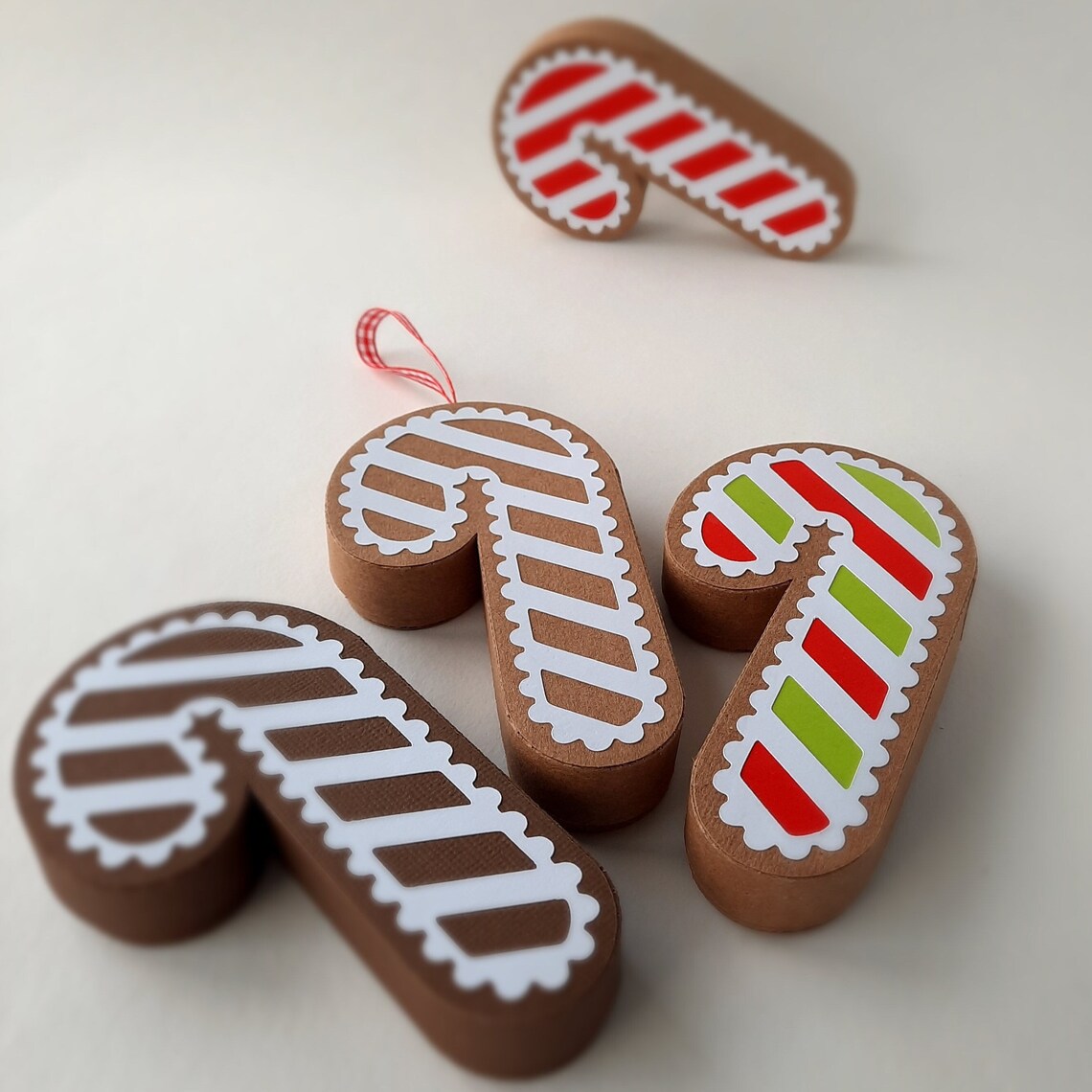 Gingerbread Candy Cane Treat Box - Etsy