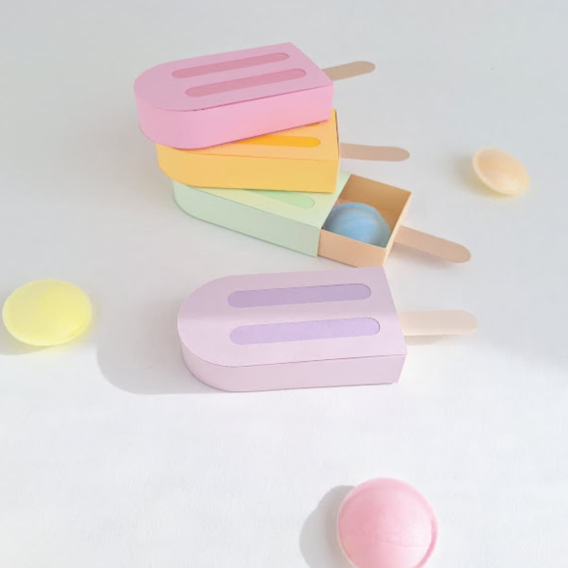 Popsicle Favor Box SVG: Ice Cream Party Decor (digital Download) - Etsy ...