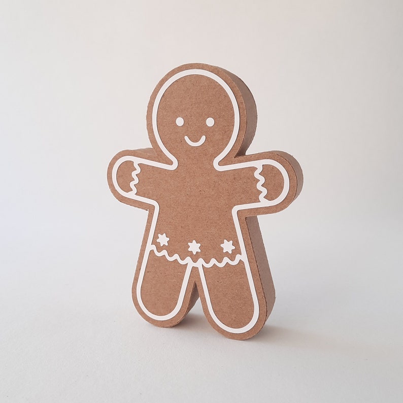 Gingerbread Woman Treat Box - Etsy