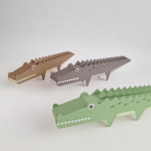 Crocodile Gift Box SVG: Alligator Shaped Box, Zoo Animal Favor (digital ...