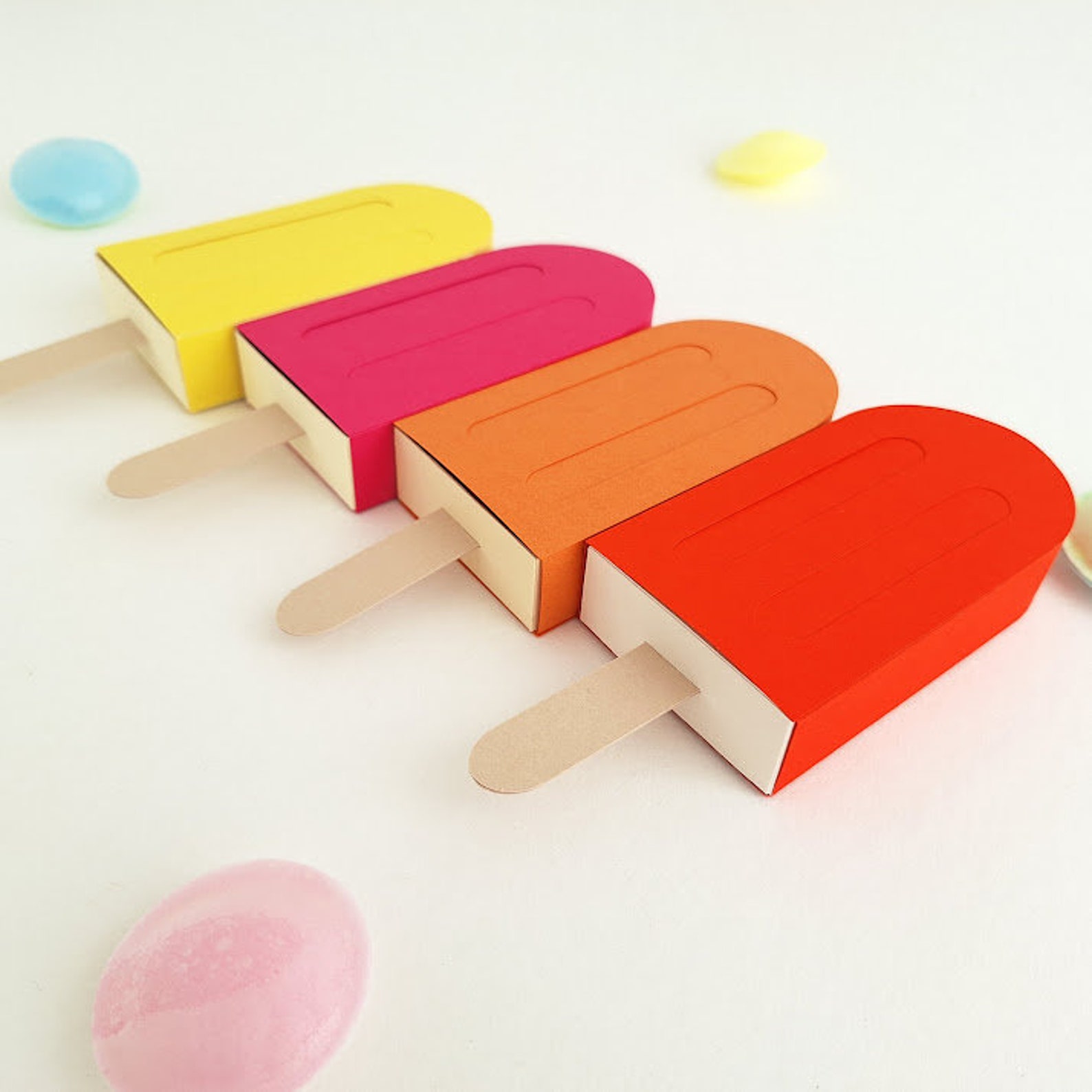 Popsicle Favor Box SVG: Ice Cream Party Decor (digital Download) - Etsy ...