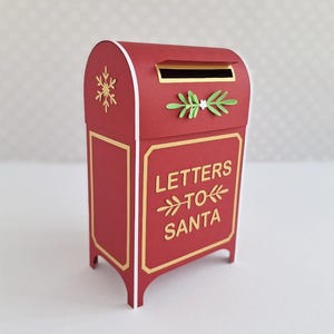Santa Mail Box/ Letters to Santa Box/ DIY Mail Box/ Santa Post Box ...
