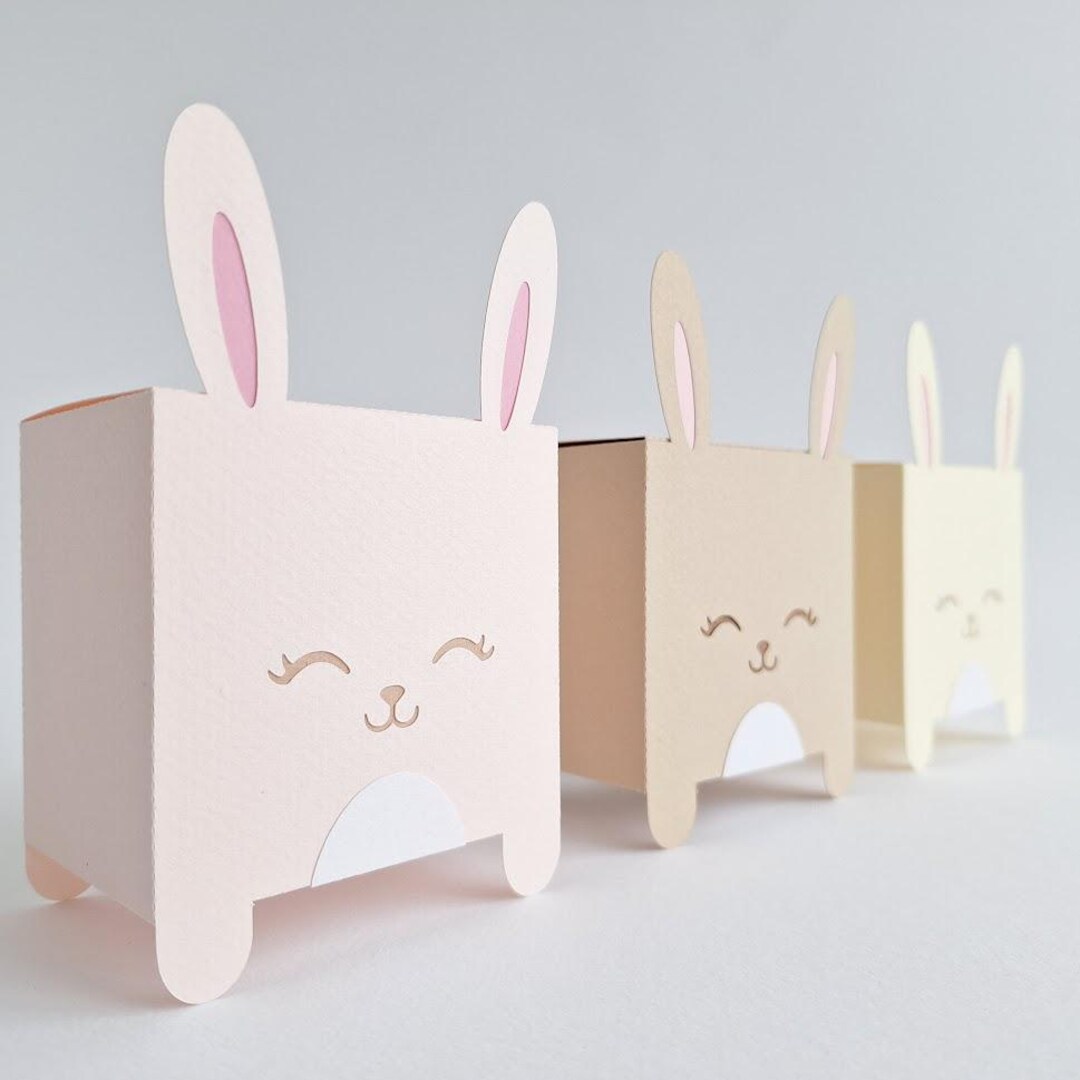 Easter Bunny Gift Boxes SVG for Silhouette Cameo, Circuit, Scanncut ...