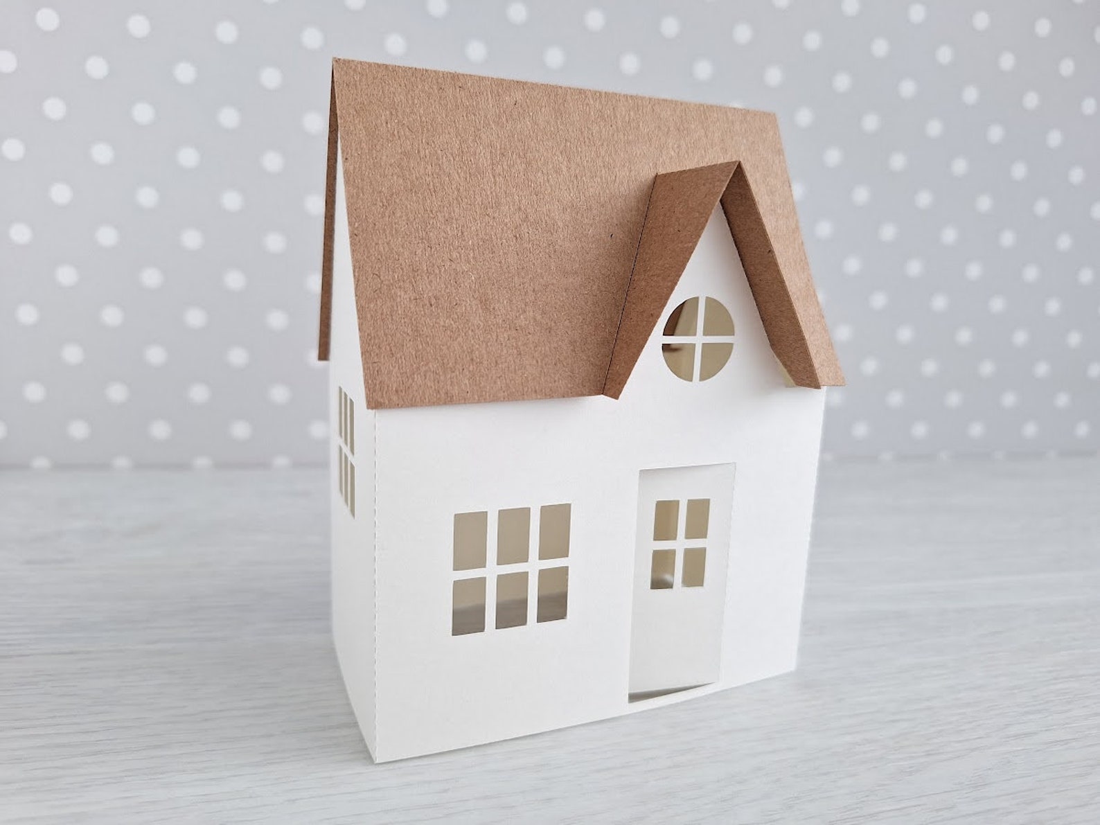 Christmas House/ DIY Tea Light/ Paper Village/ Tea Light House/ 3D ...