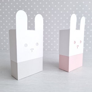 Bunny Rabbit Treat Box / Paper Container / Treat Box / Pet Gifts / DIY ...