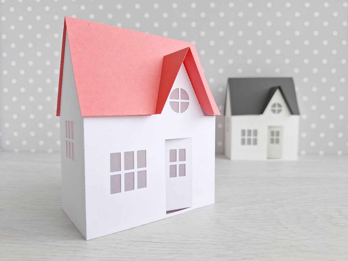 Christmas House/ DIY Tea Light/ Paper Village/ Tea Light House/ 3D ...