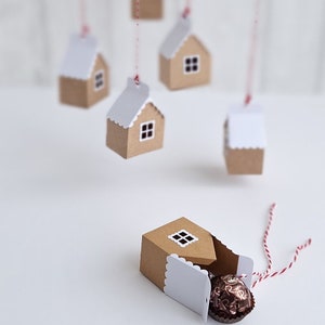 Advent Calendar Boxes /ginger Bread Houses/ Treat Box / Christmas Table ...