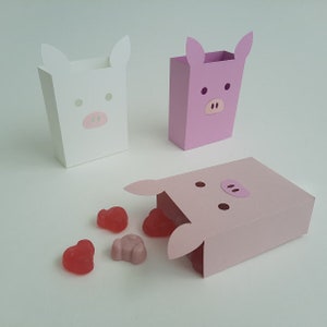Piggy Piglet Container Gift Bag/ Baby Shower / Treat Box / Birthday ...