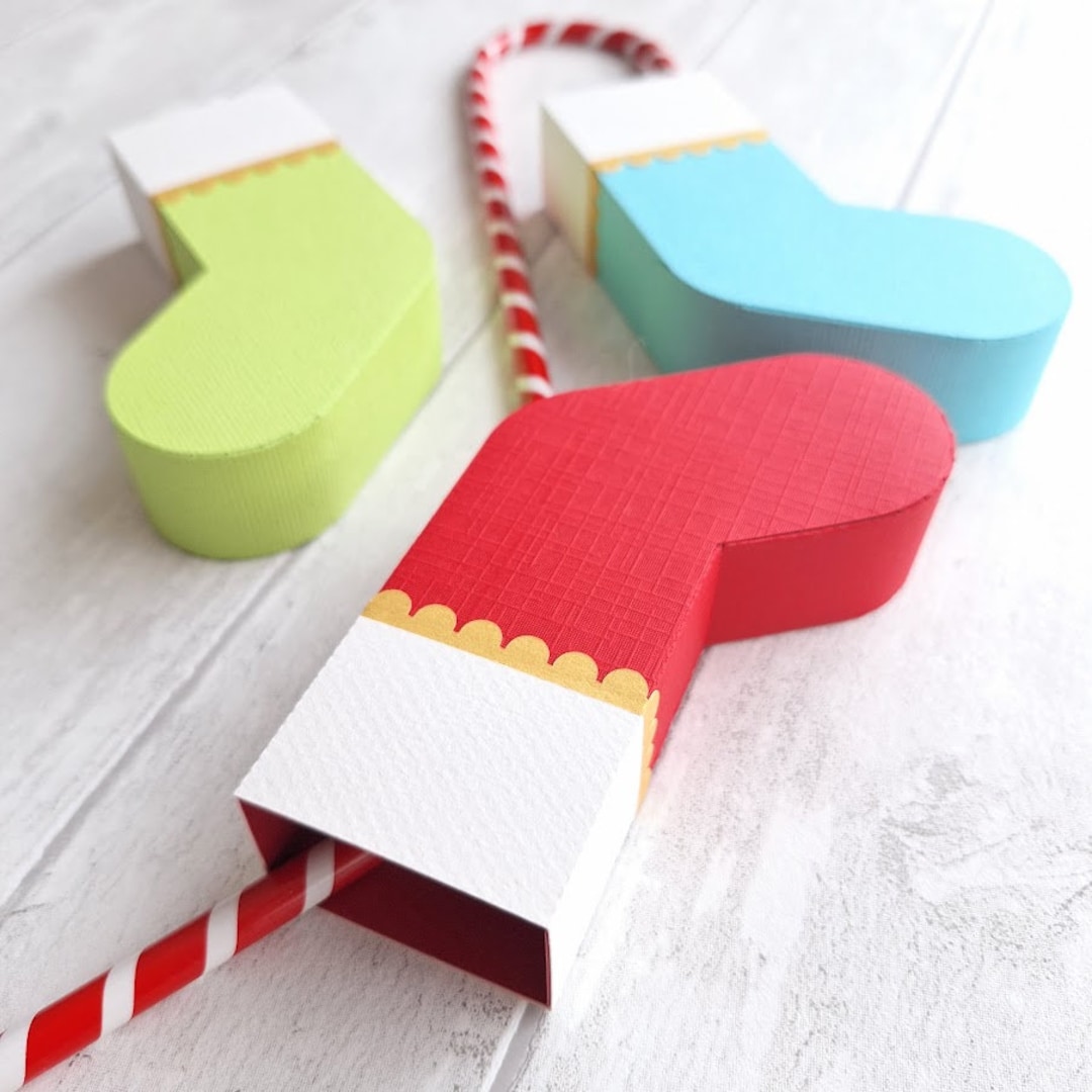 Christmas Stocking Gift Box SVG: DIY Tree Decoration (digital Download ...