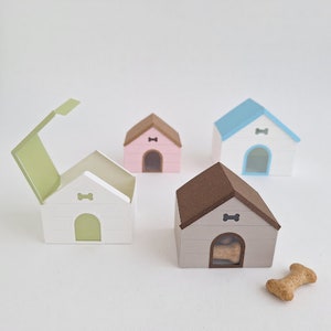 Dog House Treat Box/ Dog Kennel Favour Box / Wedding Favour / DIY Treat ...